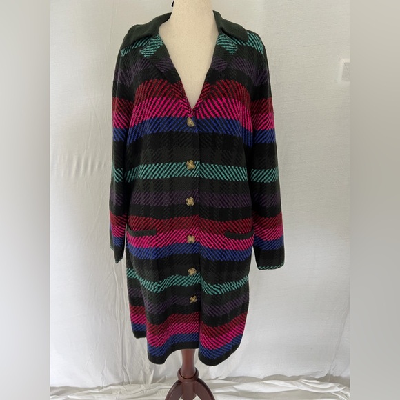 torrid | Sweaters | Nwt Torrid Multi Plaid Notched Collar Coatigan ...